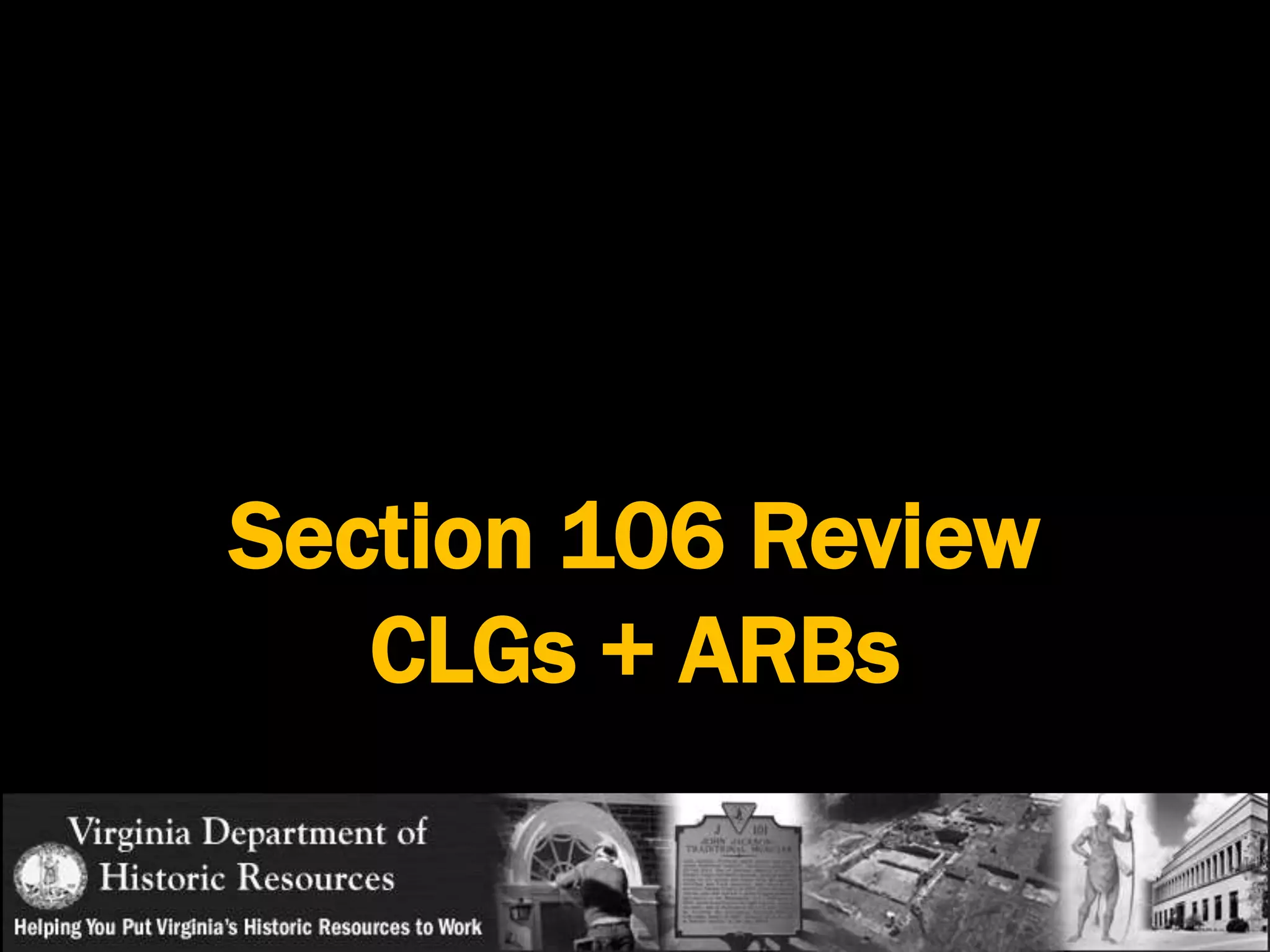 Guideto106 arbs+clgs | PPT