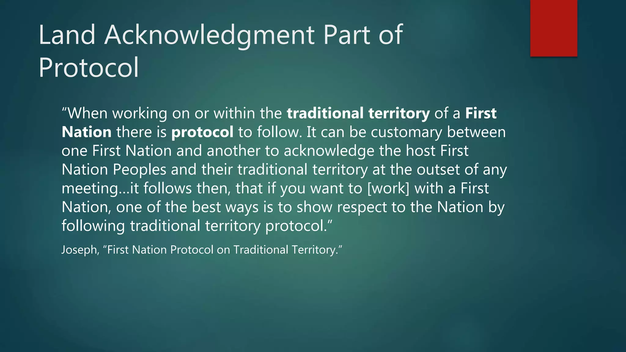 Guide to acknowledging Indigenous Peoples, Land, and Traditional ...