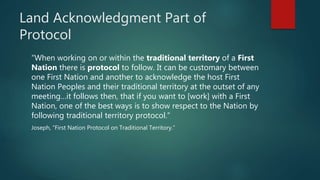 Guide to acknowledging Indigenous Peoples, Land, and Traditional ...