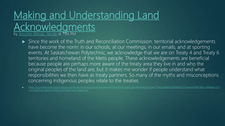 Guide to acknowledging Indigenous Peoples, Land, and Traditional ...