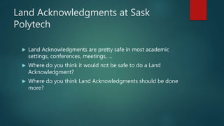 Guide to acknowledging Indigenous Peoples, Land, and Traditional ...