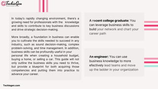 Guide to advancing your business skills | PPT