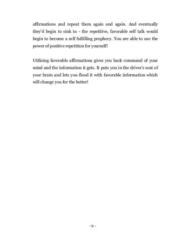 Guide to affirmations | PDF