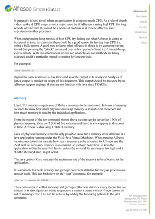 Guide to alfresco monitoring | PDF