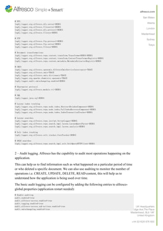 Guide to alfresco monitoring | PDF