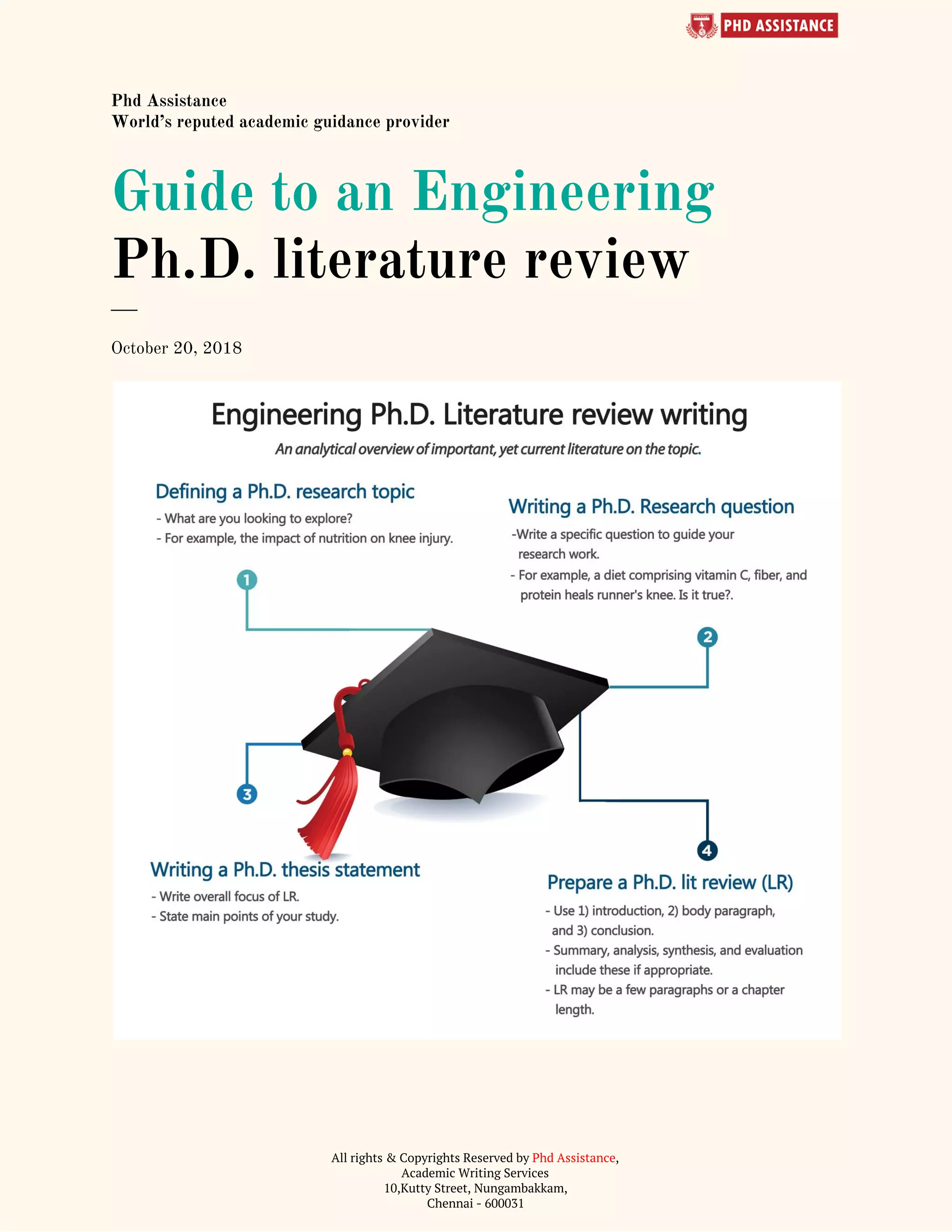 Guide to an engineering ph.d. literature review phd assistance | PDF
