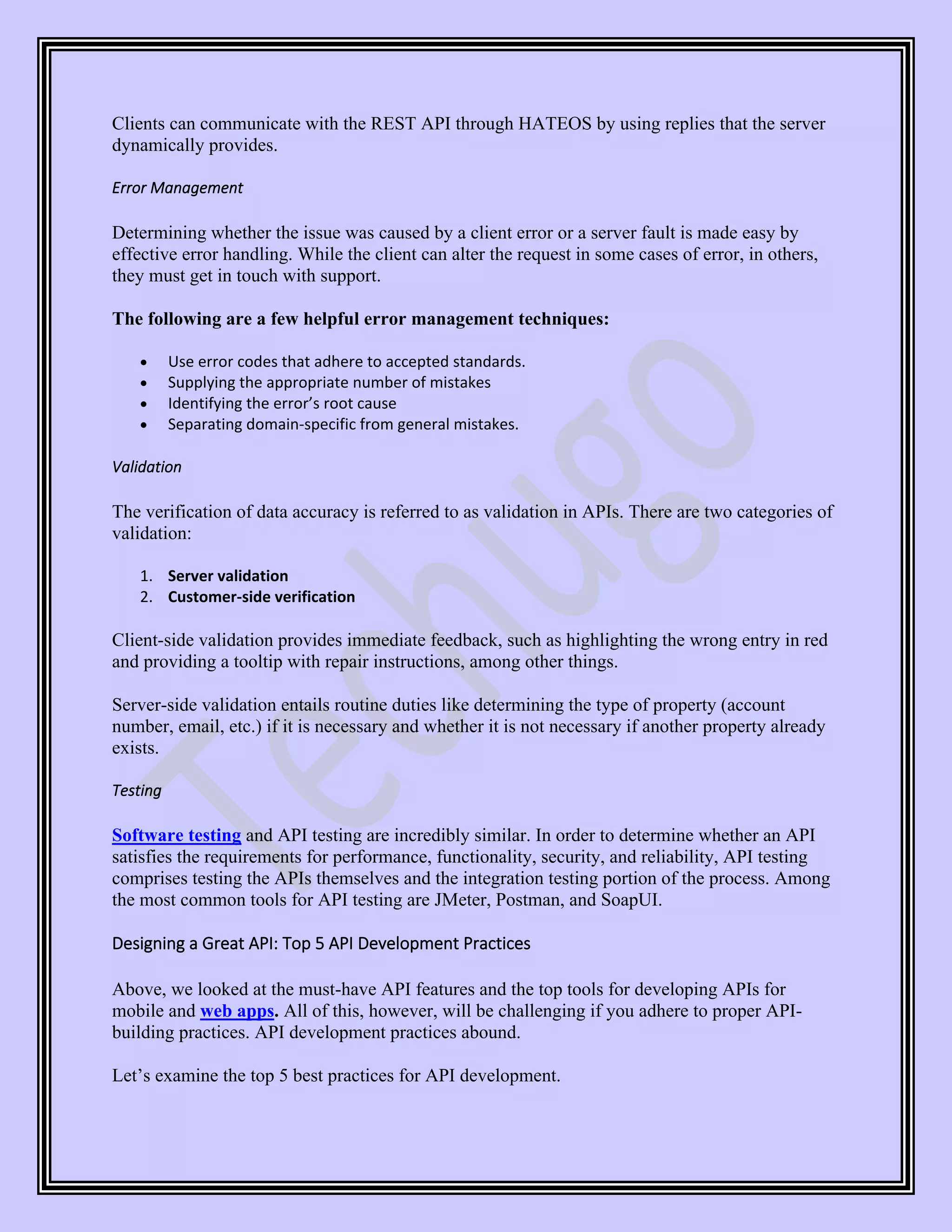 Guide To API Development – Cost, Importance, Types, Tools, Terminology ...