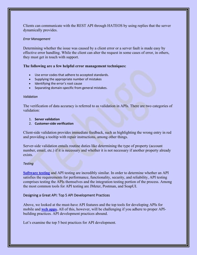 Guide To API Development – Cost, Importance, Types, Tools, Terminology ...