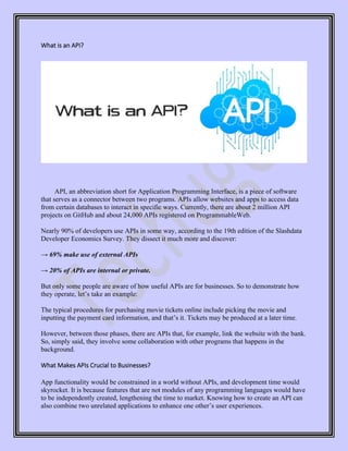 Guide To API Development – Cost, Importance, Types, Tools, Terminology ...