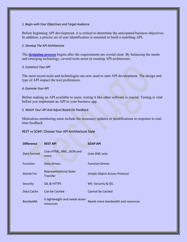 Guide To API Development – Cost, Importance, Types, Tools, Terminology ...