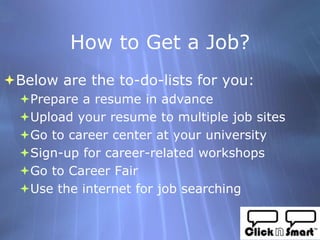 Guide to a successful job searching strategy | PPT