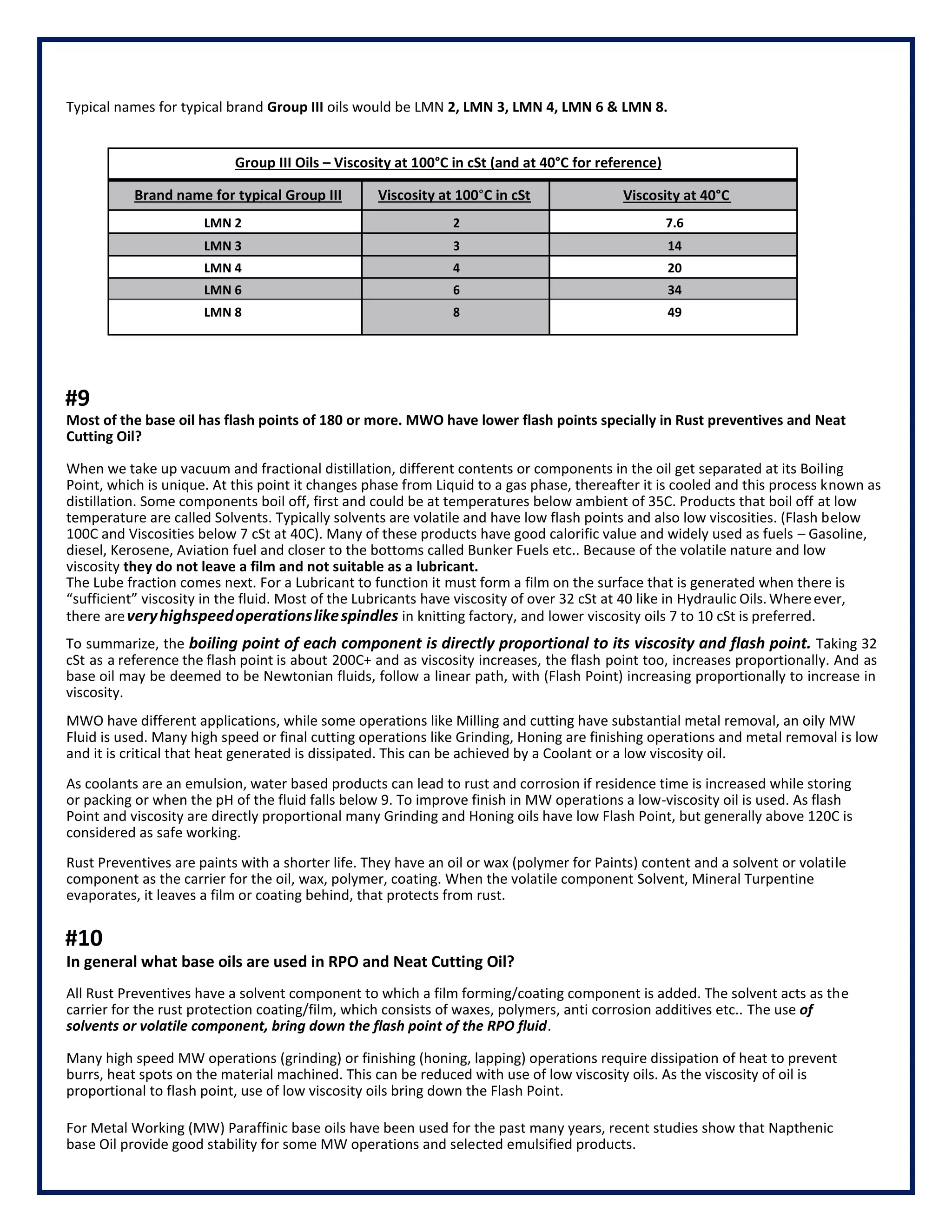 Guide to base oils Ver 2 | PDF