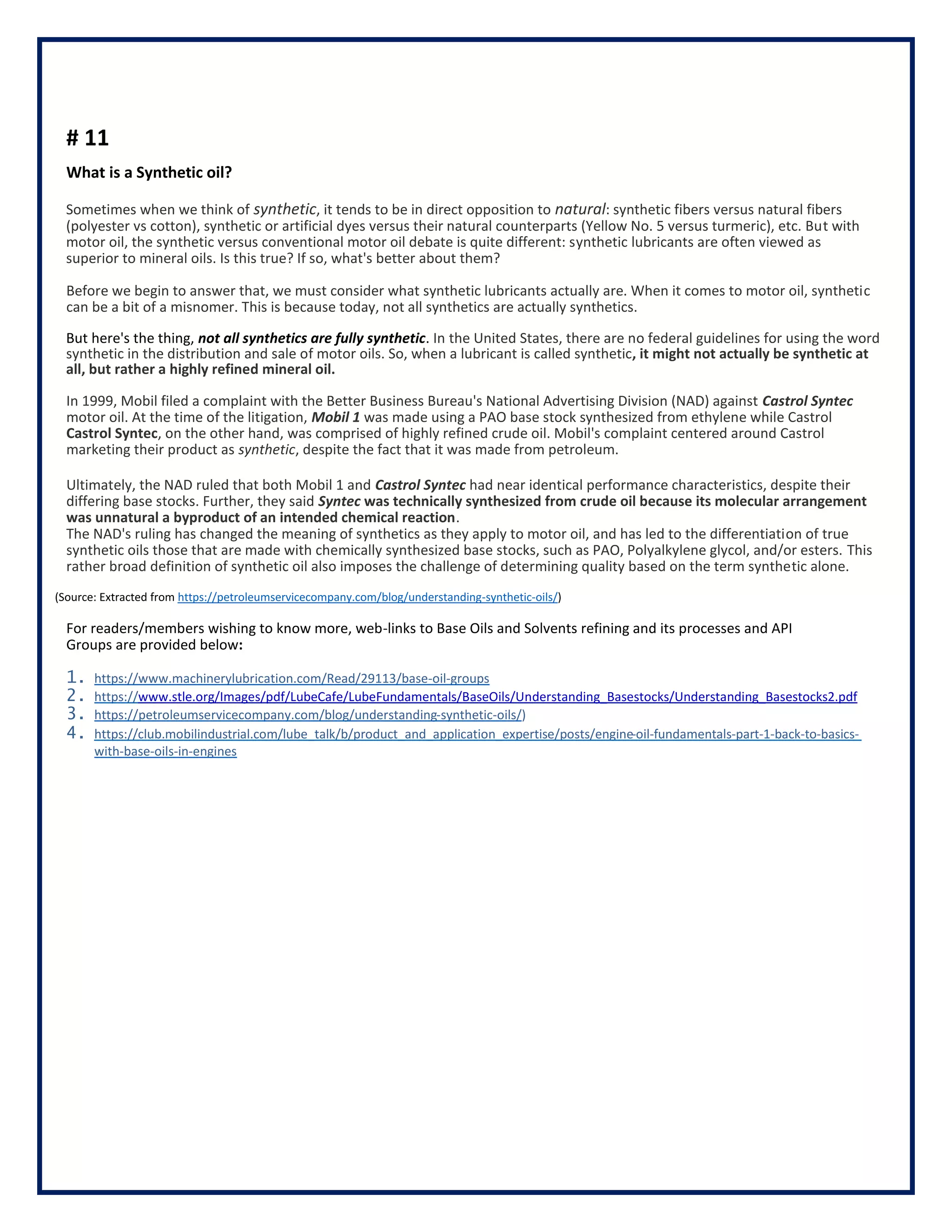 Guide to base oils Ver 2 | PDF