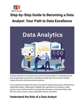 Guide to Becoming a Data Analyst.pdf | Information Services Industry ...