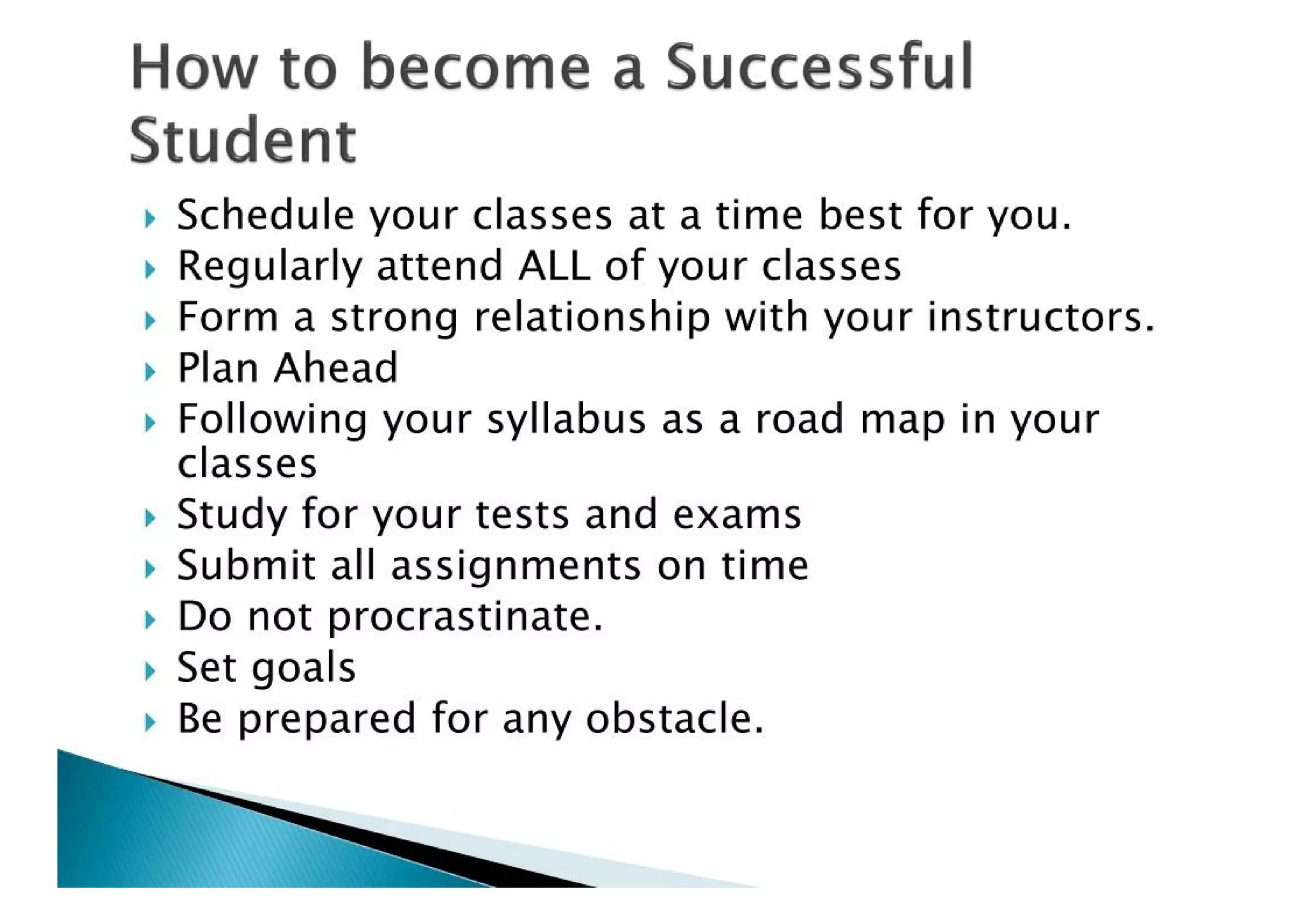 Guide To Being A Successful College Student | PPT