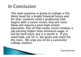 Guide To Being A Successful College Student | PPT