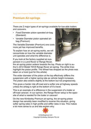 Guide to Best Suspension Design for Off Road Caravan | PDF
