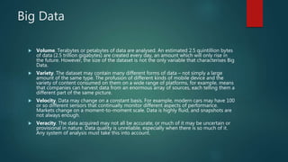 Guide to big data analytics | PPT
