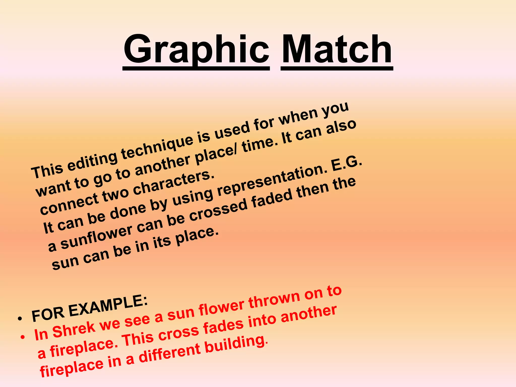 Guide to camera work and editing techniques | PPTX