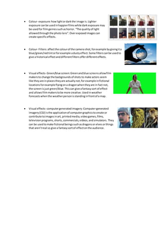 Guide to camerawork and photography techniques | PDF