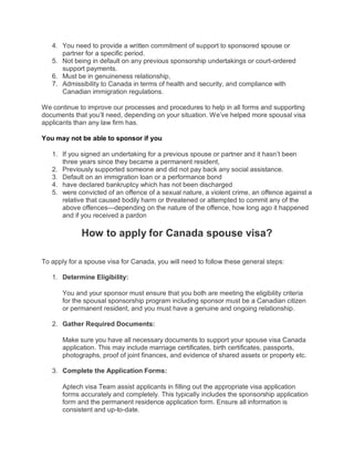 Guide to Canada Spouse Visa.pdf | Honeymoons and Getaways | Travel Type