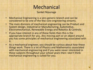 Guide to choose engineering branch wisely | PPT