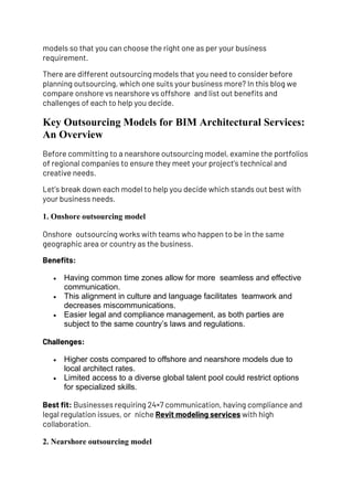Guide to Choosing the Best Outsourcing Architectural Model 2025 | PDF