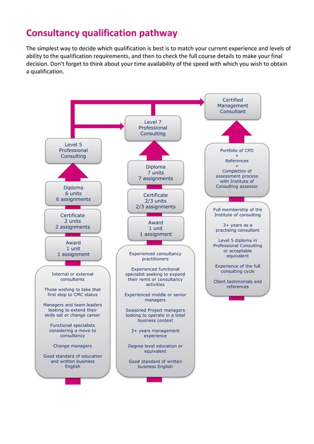 Guide to chosing professional management consulting qualifications | PDF