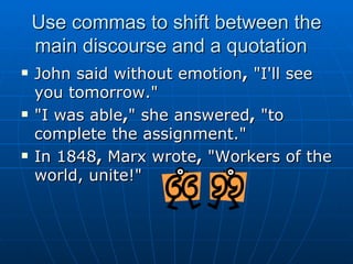 Guide to commas | PPT