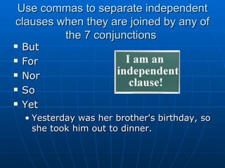 Guide to commas | PPT