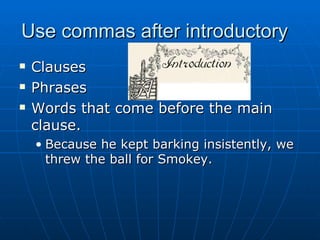 Guide to commas | PPT