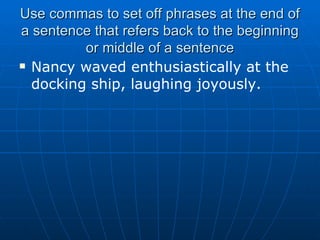 Guide to commas | PPT