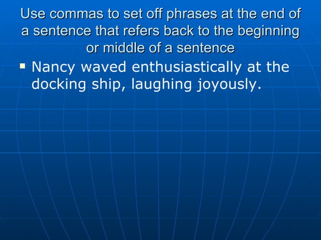 Guide to commas | PPT