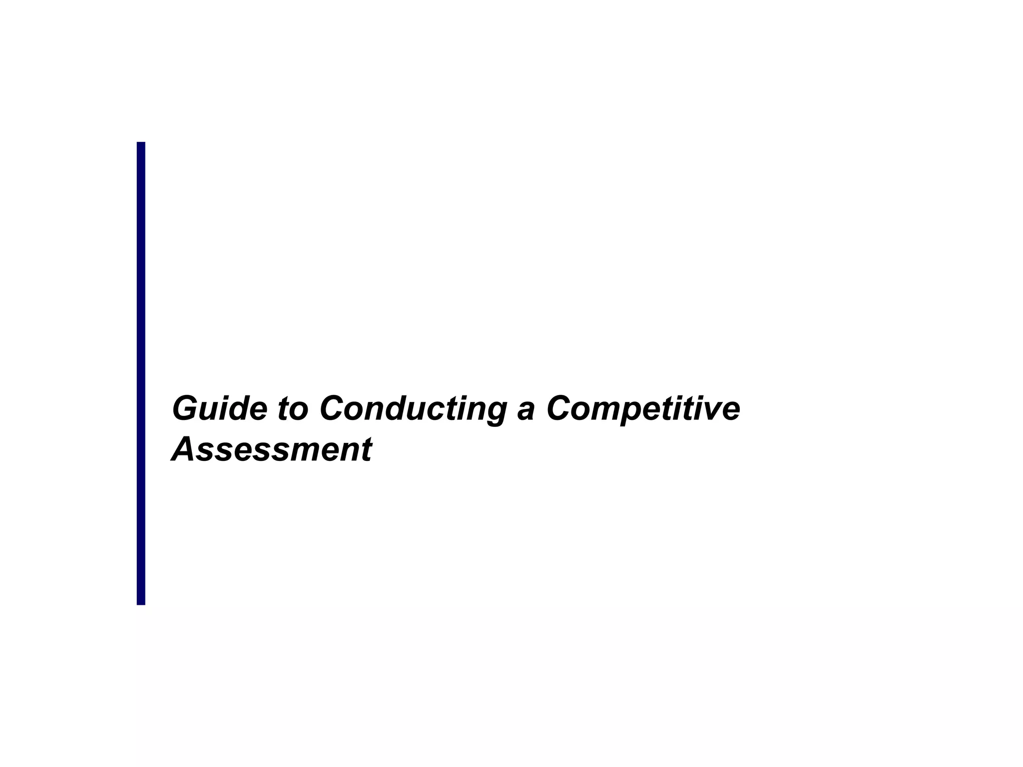 Guide to Conducting a Competitive Assessment | PPT