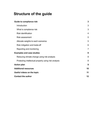 RISK-ACADEMY’s guide on compliance risk in non-financial companies ...