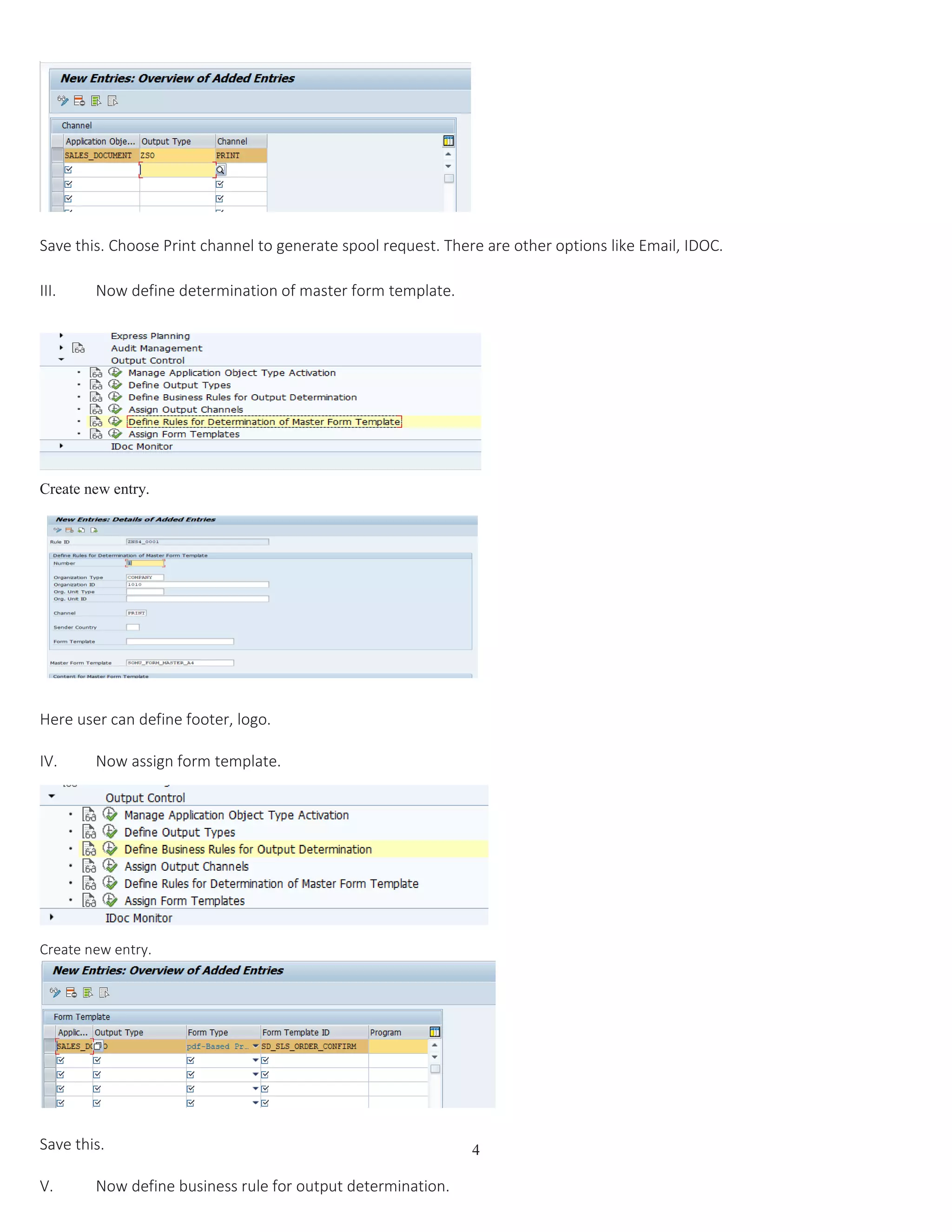 Guide to Configure Custom SD Output Types in S/4HANA Using BRF+ | PDF