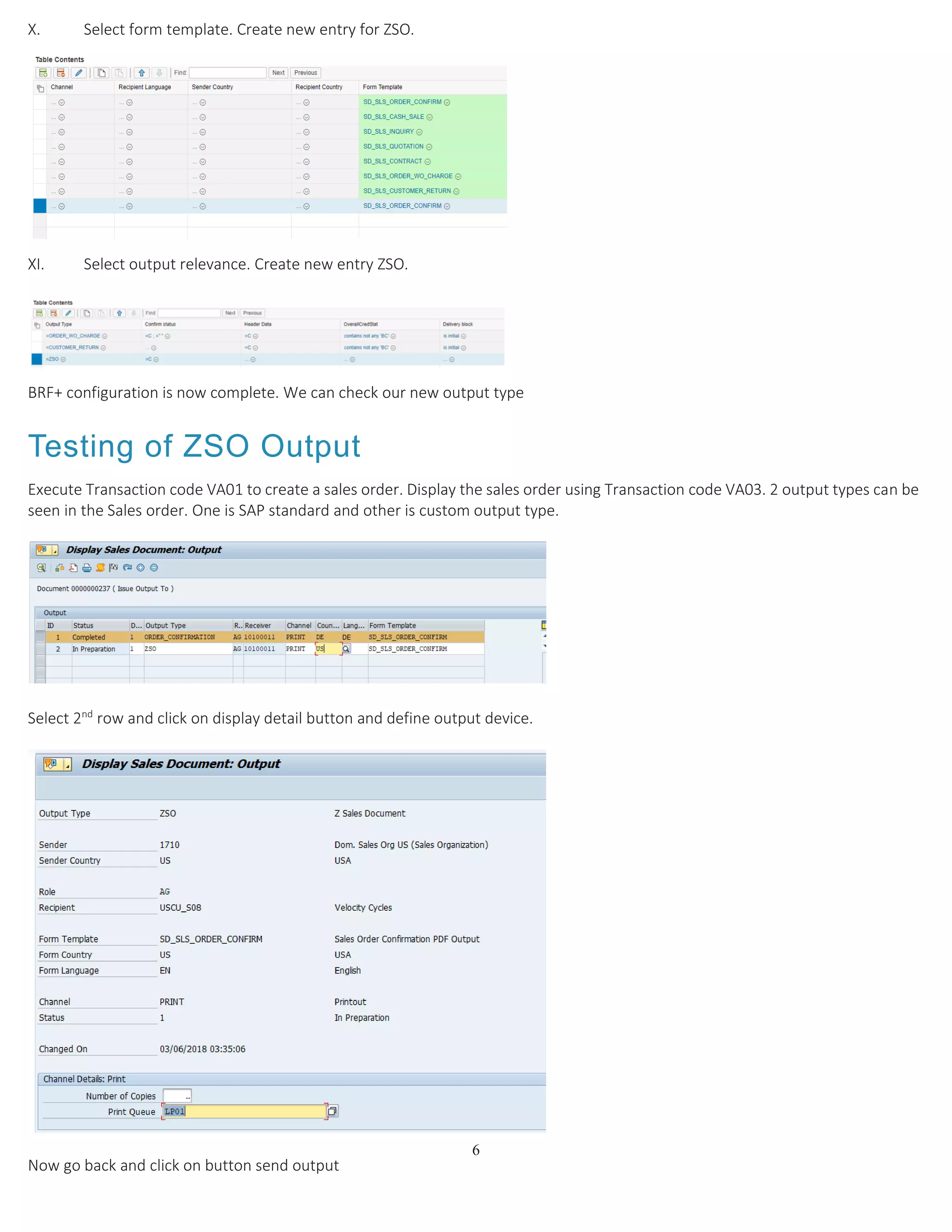 Guide to Configure Custom SD Output Types in S/4HANA Using BRF+ | PDF