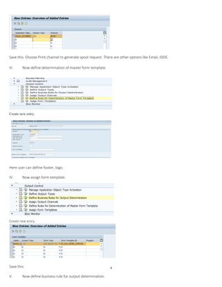 Guide to Configure Custom SD Output Types in S/4HANA Using BRF+ | PDF