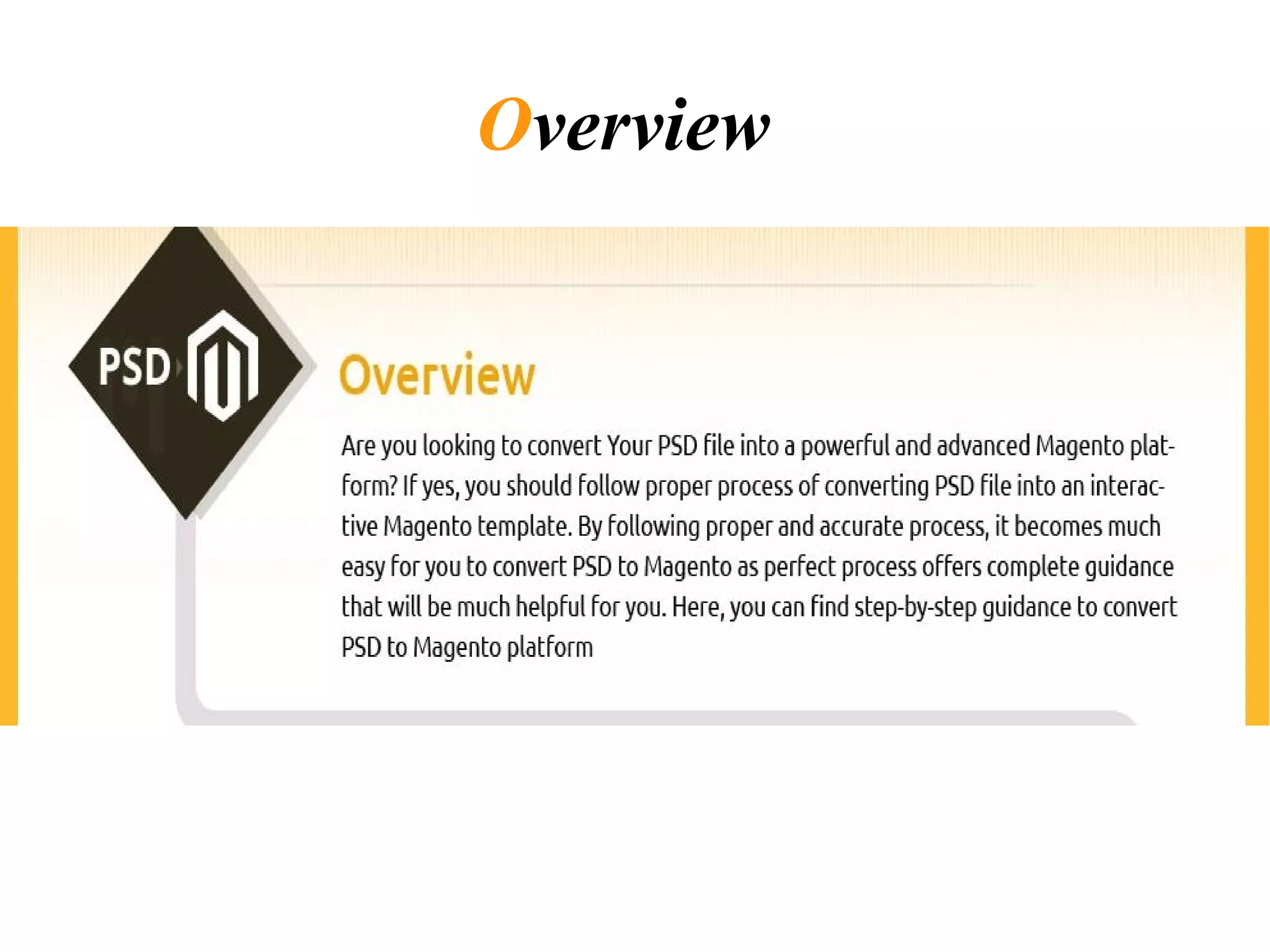 Guide to Convert PSD to Magento | PPT