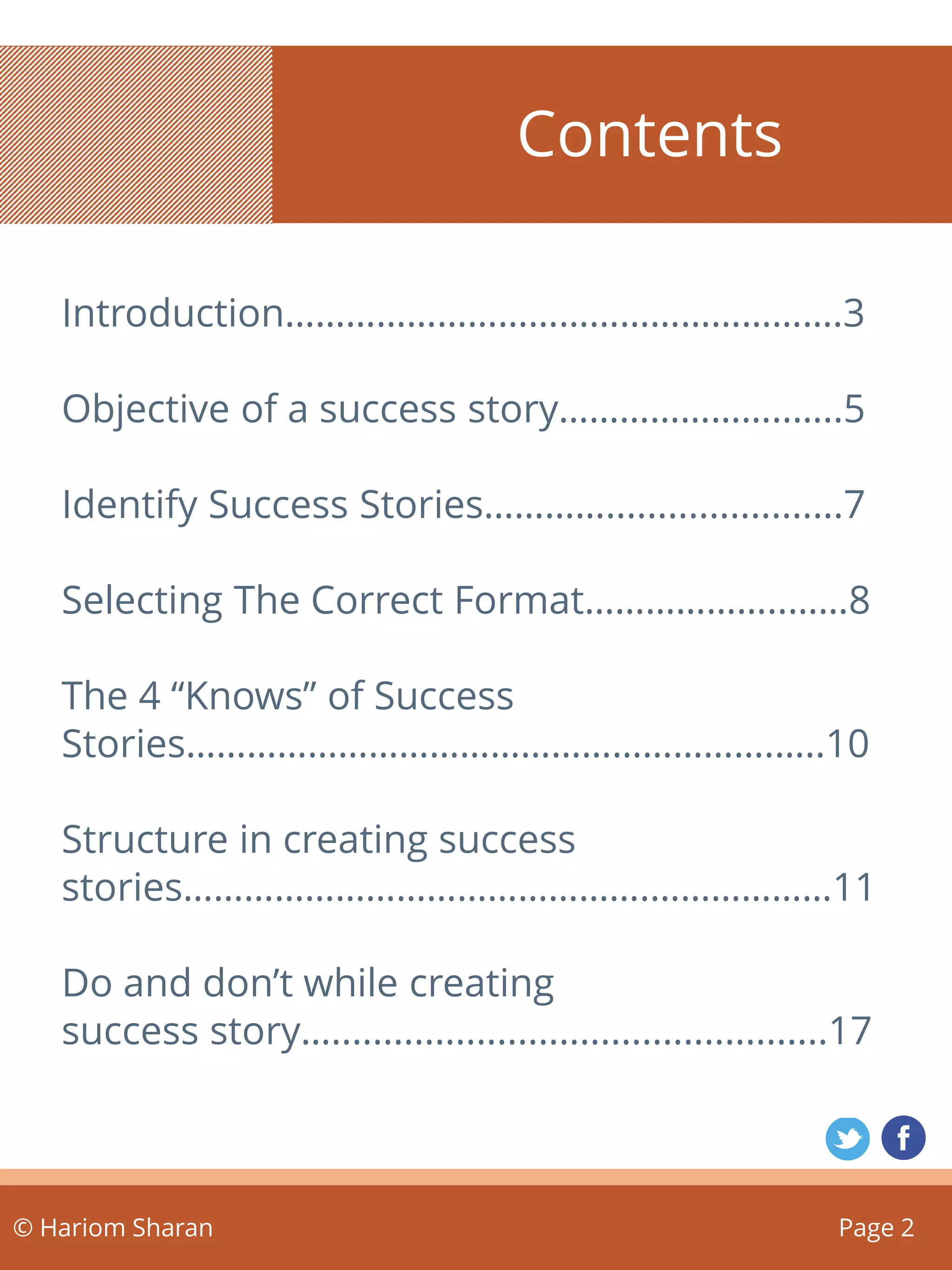 Guide to create an effective success story | PDF