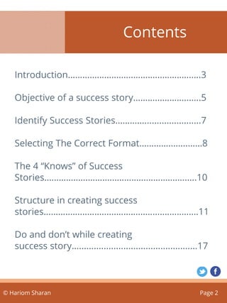 Guide to create an effective success story | PDF