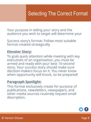Guide to create an effective success story | PDF