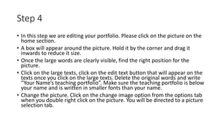 Guide to creating an e portfolio | PDF