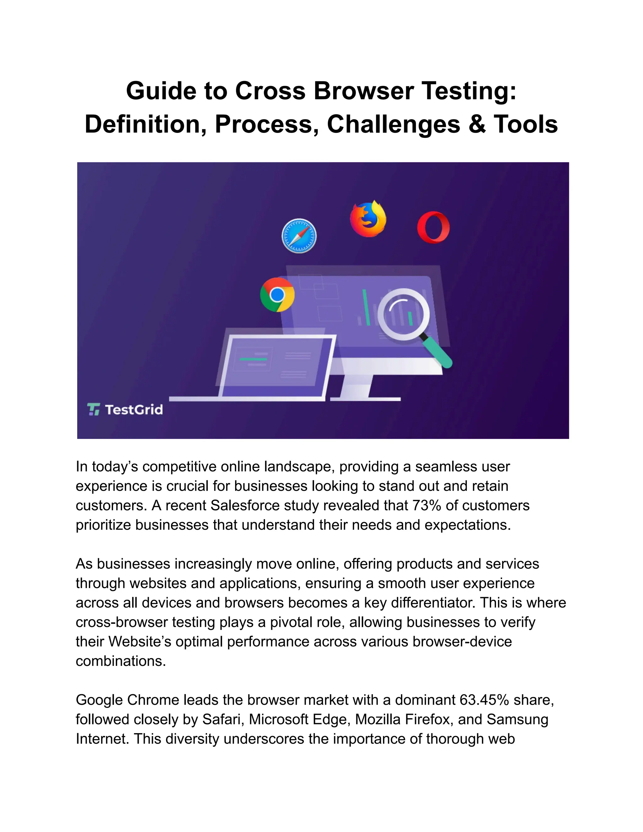 Guide To Cross Browser Testing Definition Process Challenges And Tools