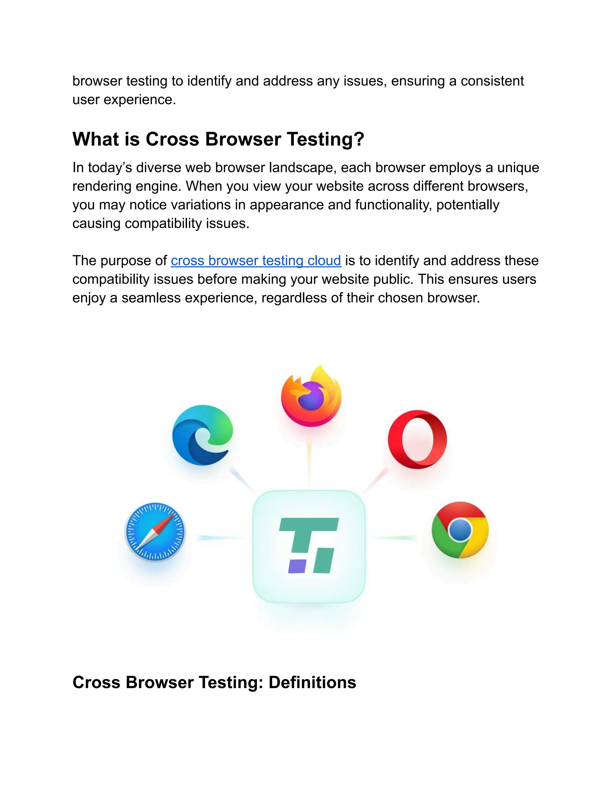 Guide To Cross Browser Testing Definition Process Challenges And Toolspdf Free Download