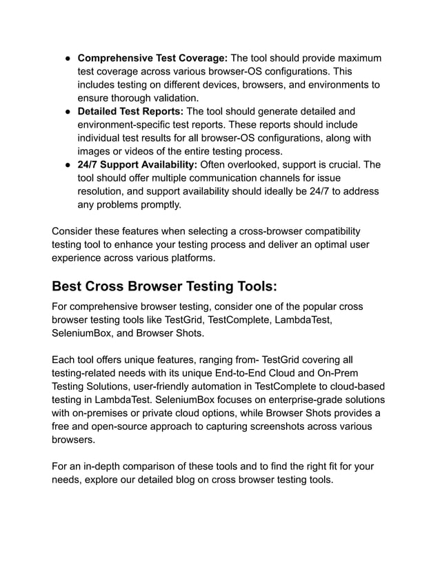 Guide To Cross Browser Testing Definition Process Challenges And Tools Pdf Free Download