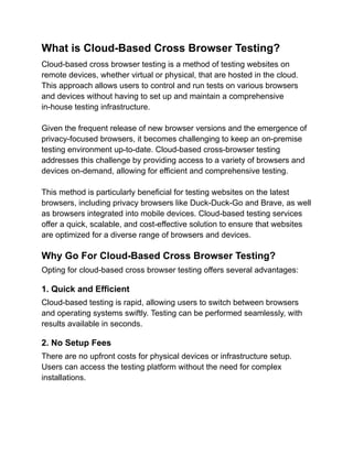 Guide to Cross Browser Testing_ Definition, Process, Challenges & Tools ...