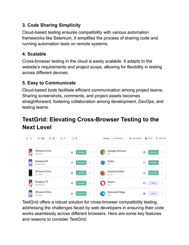 Guide To Cross Browser Testing Definition Process Challenges And Toolspdf Free Download