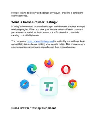 Guide to Cross Browser Testing_ Definition, Process, Challenges & Tools ...