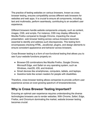Guide to Cross Browser Testing_ Definition, Process, Challenges & Tools ...